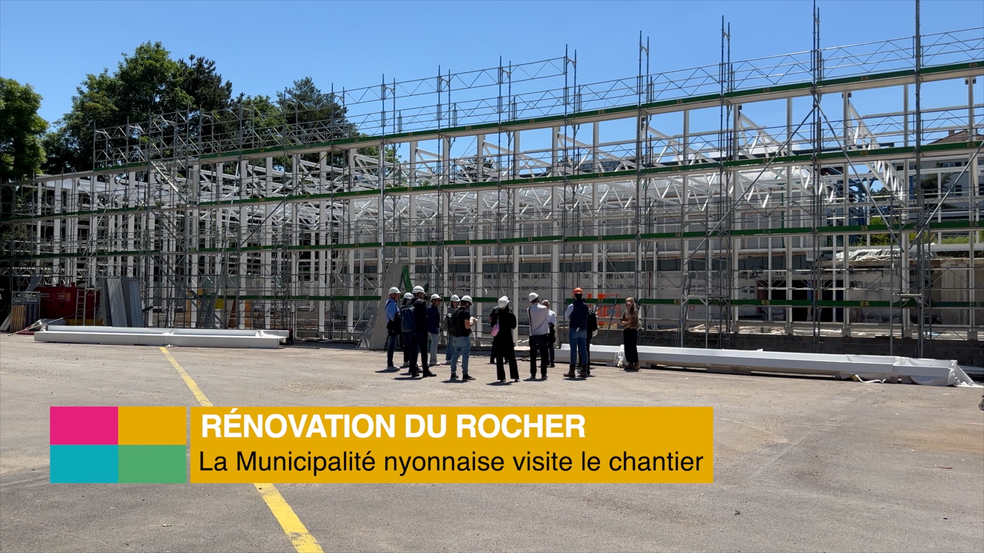Rénovation du Rocher : La Municipalité visite le chantier - Nyon Region ...